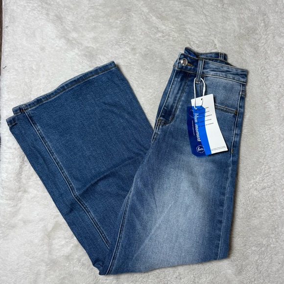 Blue Moment | Jeans | Nwt Blue Moment Wide Leg Denim Jeans | Poshmark